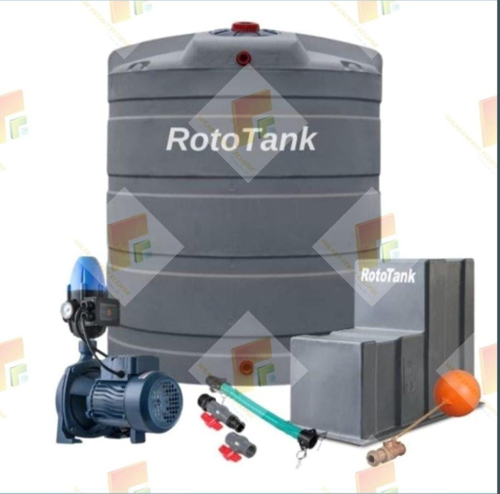 Roto Combo 5000L Water Tank with Pressure Pump